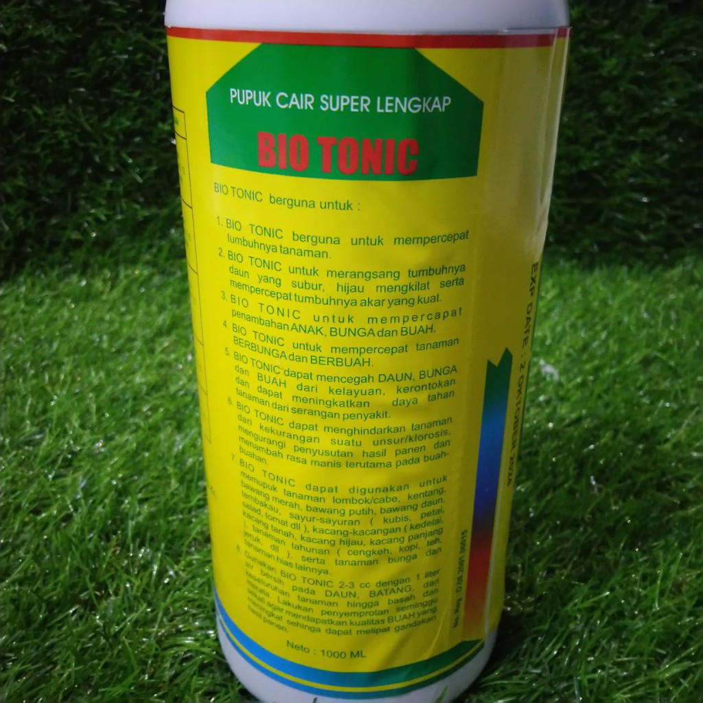 Jual BIO TONIC Kemasan 1L Pupuk Cair Super Lengkap dan Praktis untuk ...