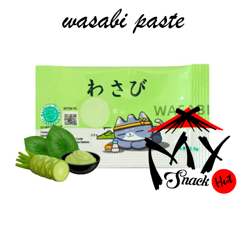Jual WASABI SACHET 2.5GR JAPANESE GREEN HORSERADISH MINI SUSHI LOBAK ...