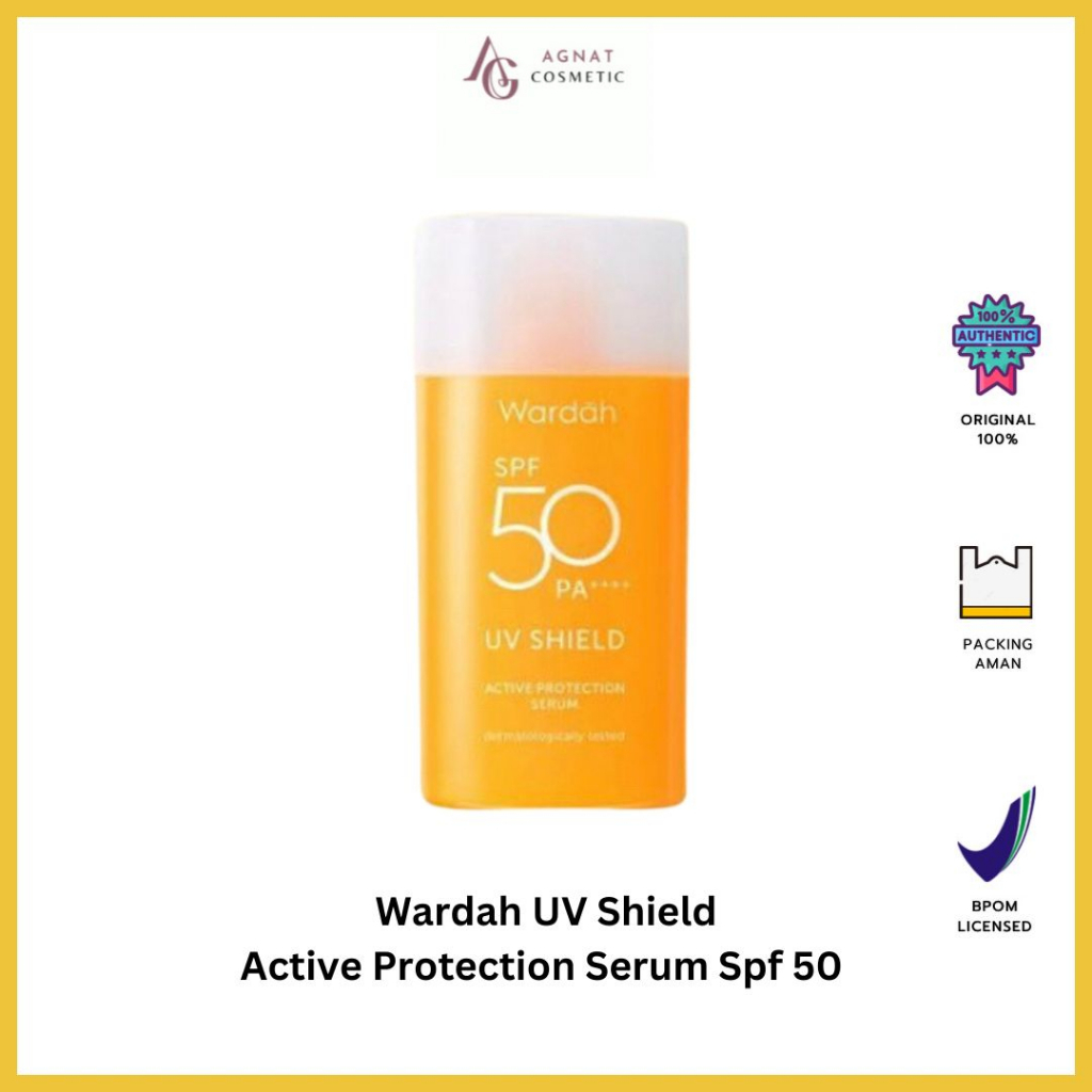 Jual Wardah UV Shield Active Protection Serum SPF 50 PA ++++ 35 ml ...