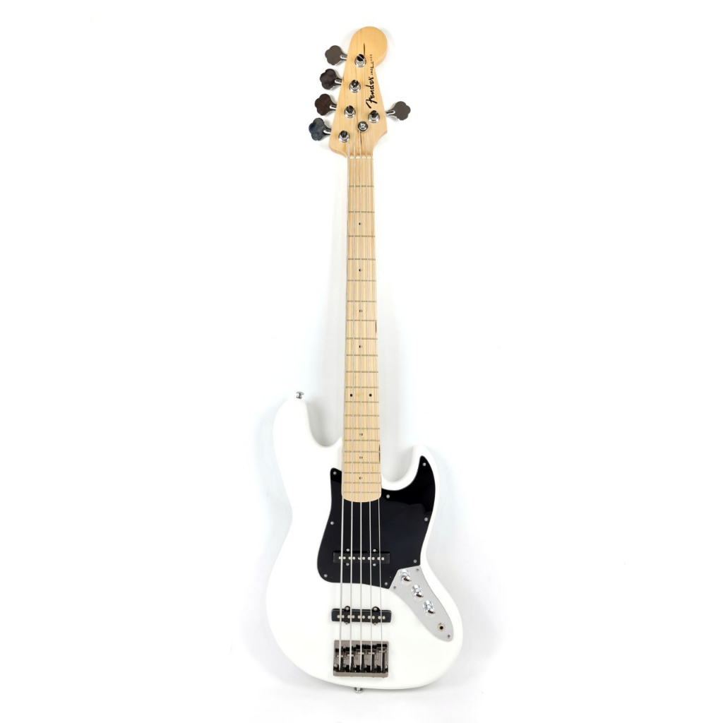 Jual Bass Elektrik Merk Fender Model Jazz Bass Senar 5 Warna Putih ...