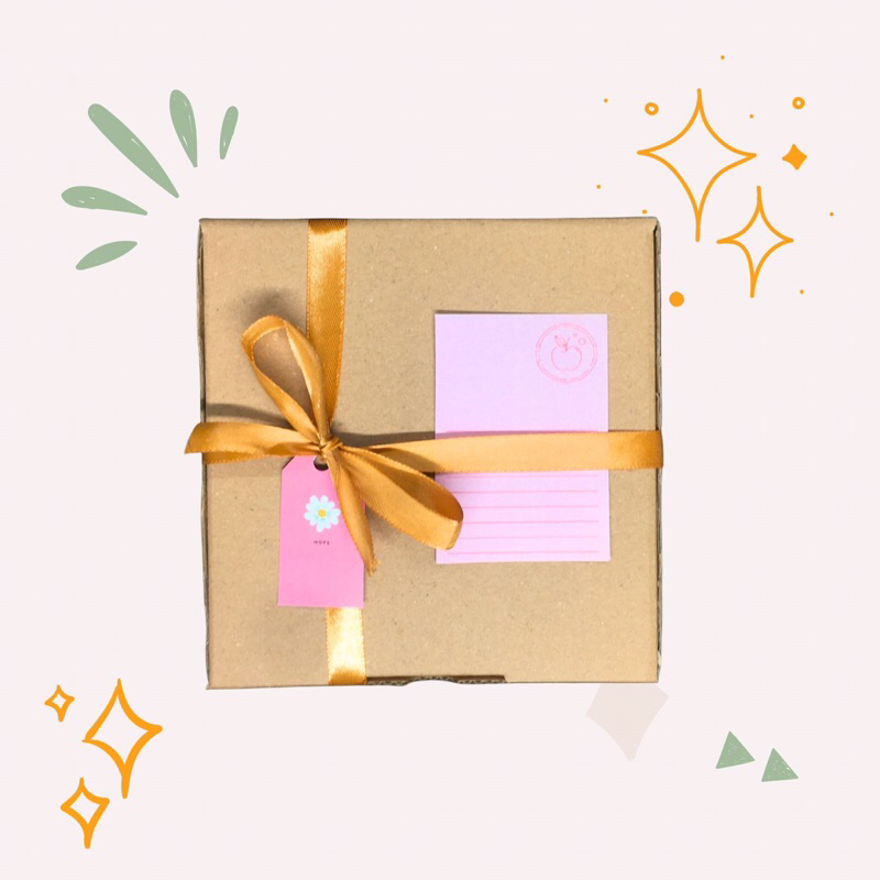Jual BOX HAMPERS AESTHETIC BROWN | Shopee Indonesia