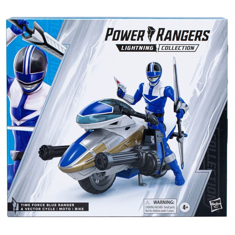 Jual Power Rangers Lightning Collection Time Force Blue Ranger & Vector ...