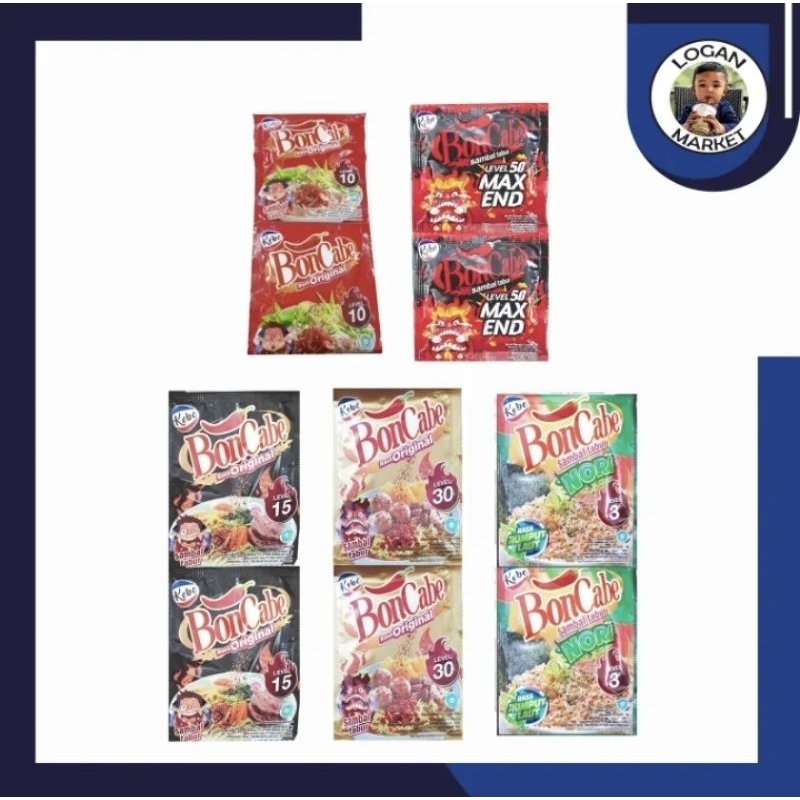 Jual Boncabe Bon Cabe Sachet Max End Renceng Level 50 30 15 10 12 ...