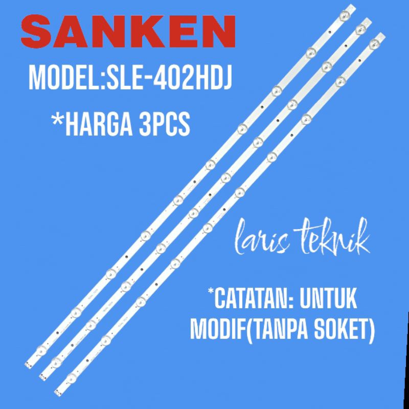 Jual BACKLIGHT TV SANKEN SLE-402HDJ LAMPU BACKLIGHT LED TV SANKEN 40 ...