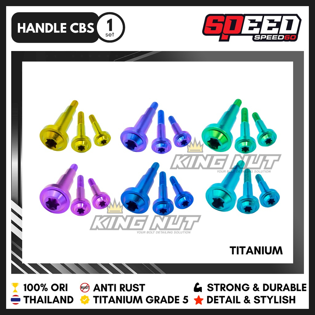 Jual Baut Handle CBS Honda Vario Beat Scoopy Baut Titanium Grade 5 Thailand King Nut | Shopee ...