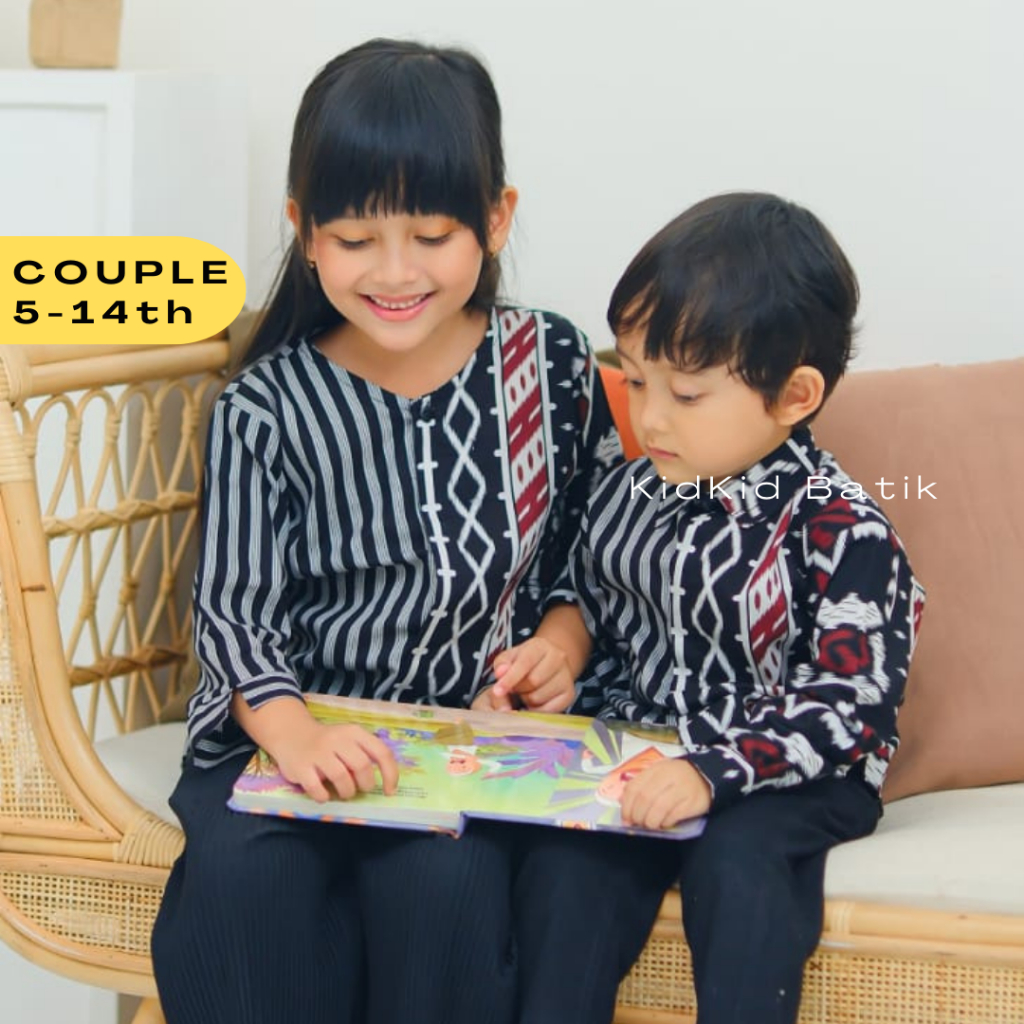 Jual Baju Hem Kemeja Batik Anak Laki Perempuan Cowok Cewek Lengan ...