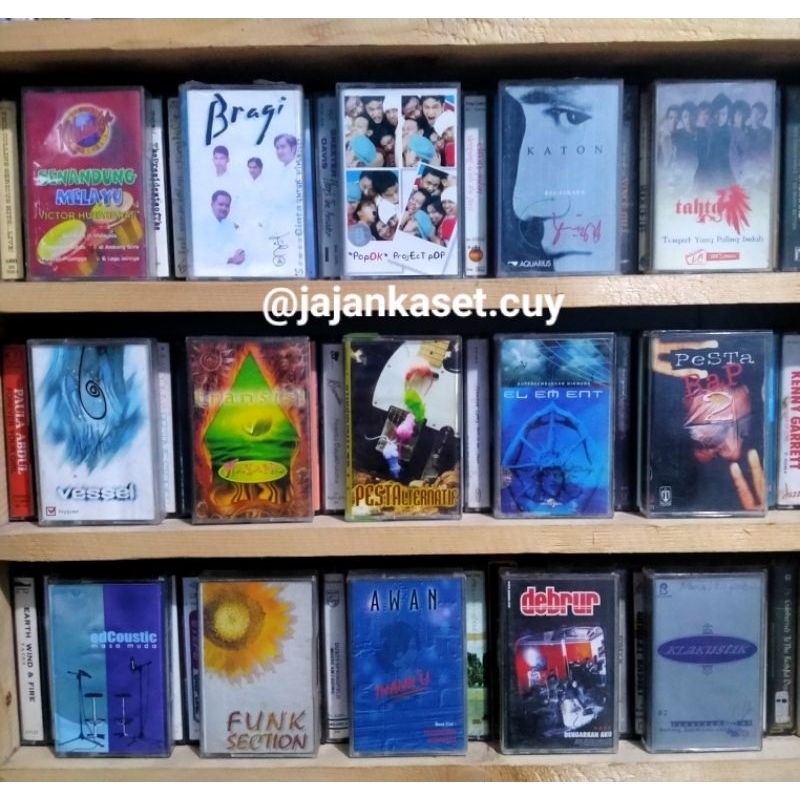 Jual KASET PITA KATON WAYANG ELEMENT BAND J-ROCKS SLANK POTRET DESI ...