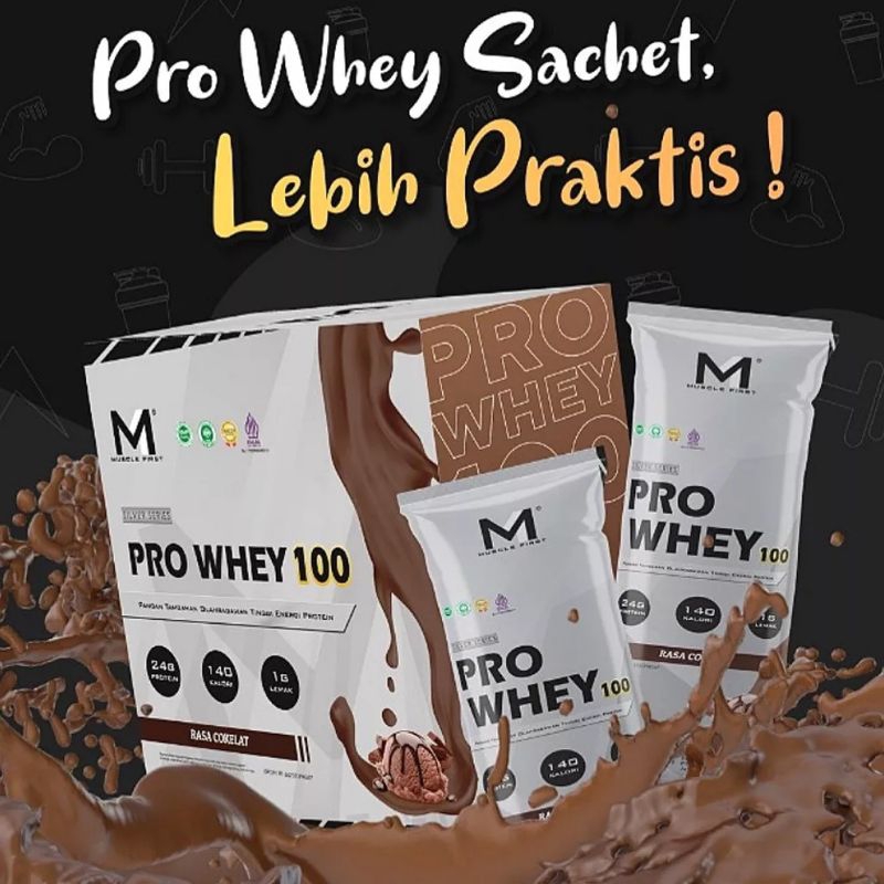 Jual Muscle first pro whey 100 isi 10 sachet 1 Box whey protein ...