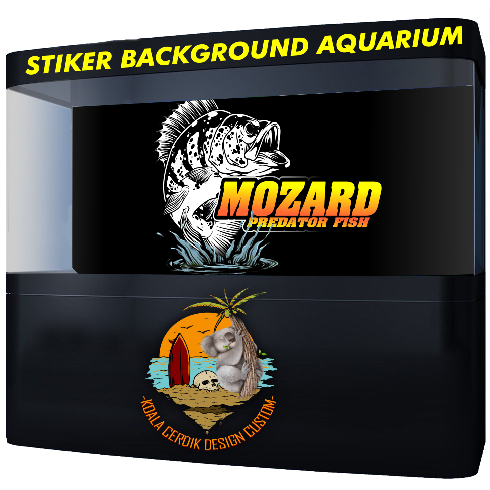 Jual Stiker Background Aquarium Ikan Predator | Shopee Indonesia