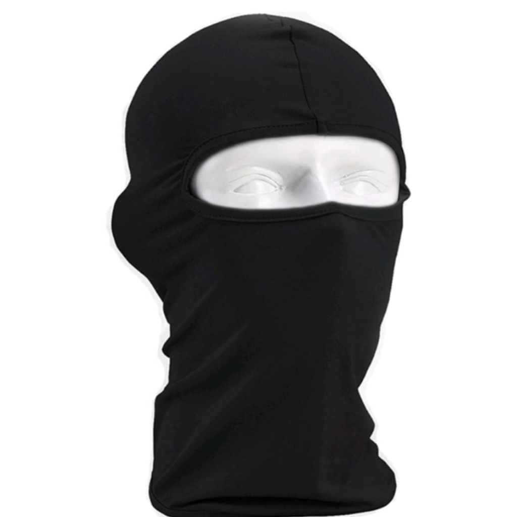 Jual Masker Buff Ninja Full Face Hitam Polos Semua Ukuran Kepala ...