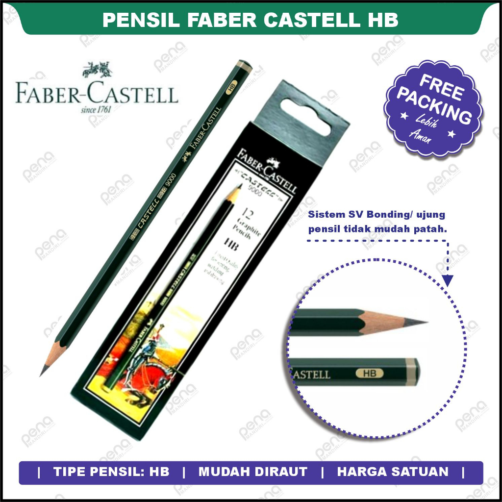 Jual Pensil Faber Castell HB (Original) | Shopee Indonesia