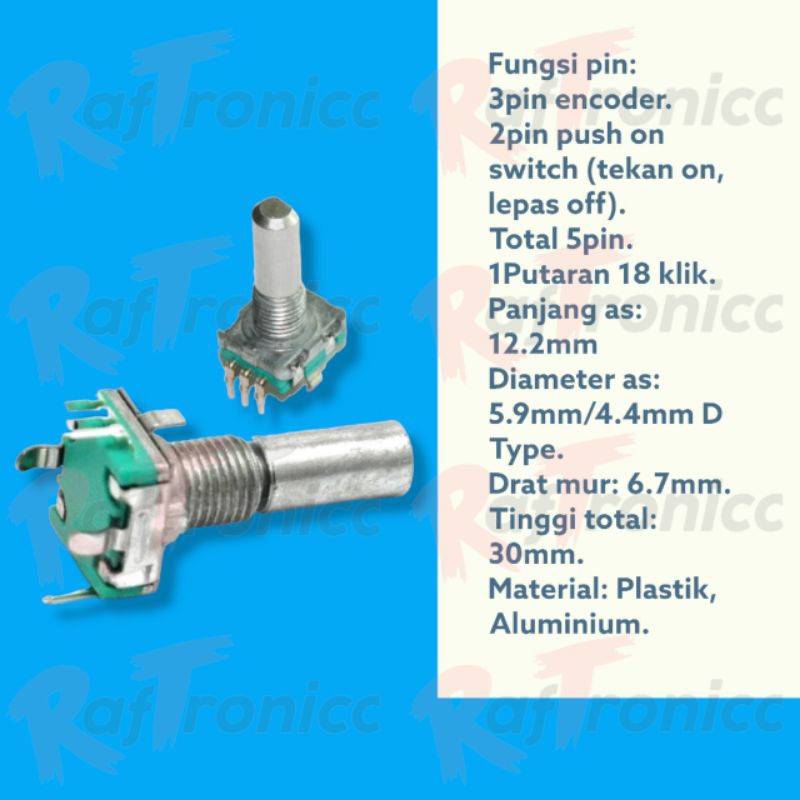 Jual Rotary Encoder Digital Potentio Meter Switch ALPS Japan | Shopee ...