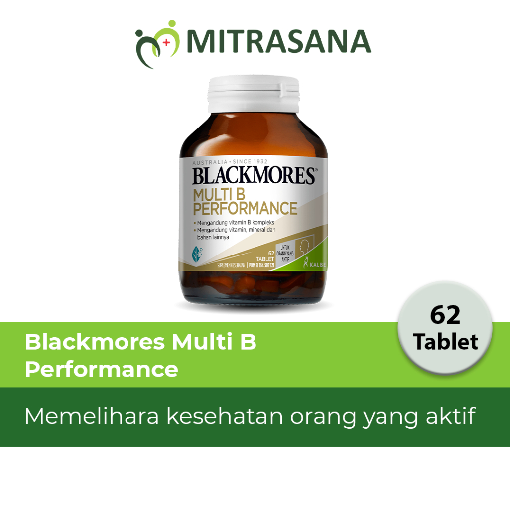 Jual Blackmores Multi B Performance Isi 30 Tablet | 62 Tablet | Shopee Indonesia