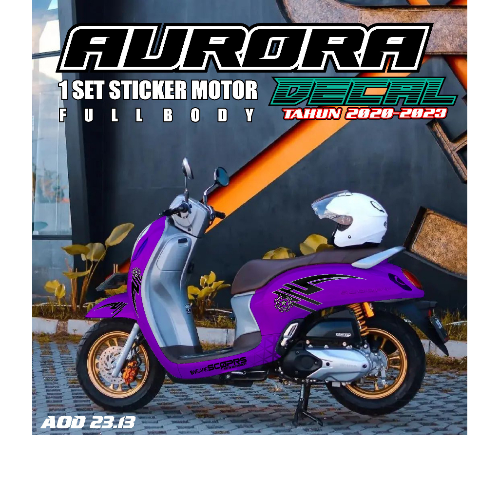 Jual Decal Dekal Sticker Stiker Striping scoopy SCOOPY TERBARU FULL ...