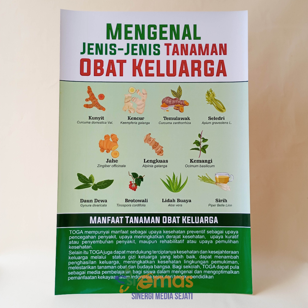 Jual Poster Kesehatan | Poster Toga | Poster Tanaman Obat keluarga ...