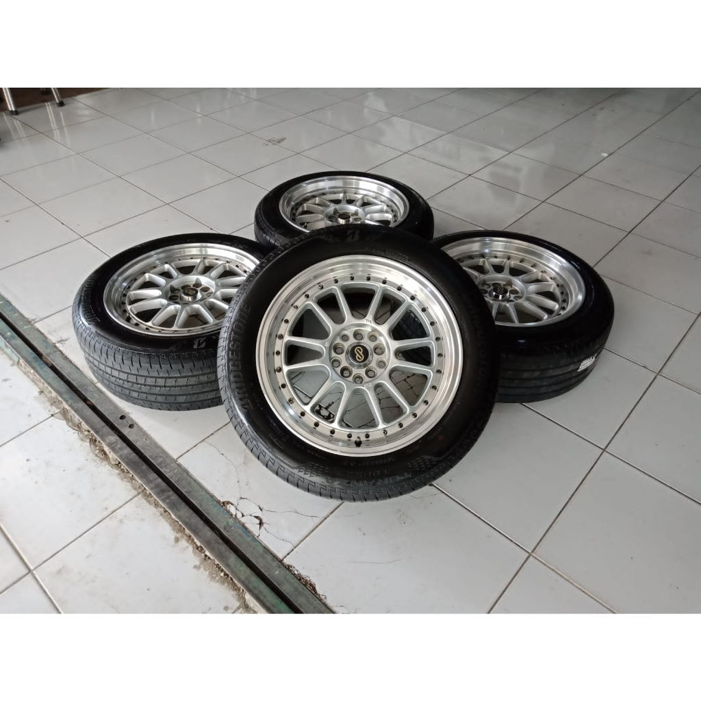 Jual 1 set velg mobil enkei model celong ring17 pcd 5x100/5x114 ban 215 55 r17 pelek new veloz ...