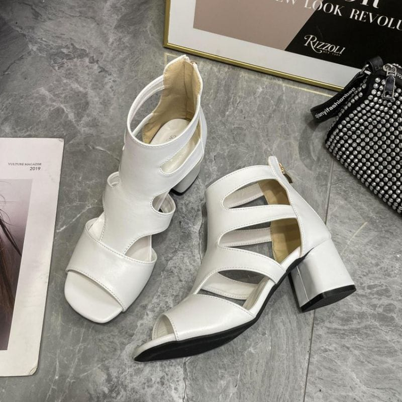 Jual SANDAL ELLA Sepatu Heels Gladiator Wanita Sepatu Big Size | Shopee ...
