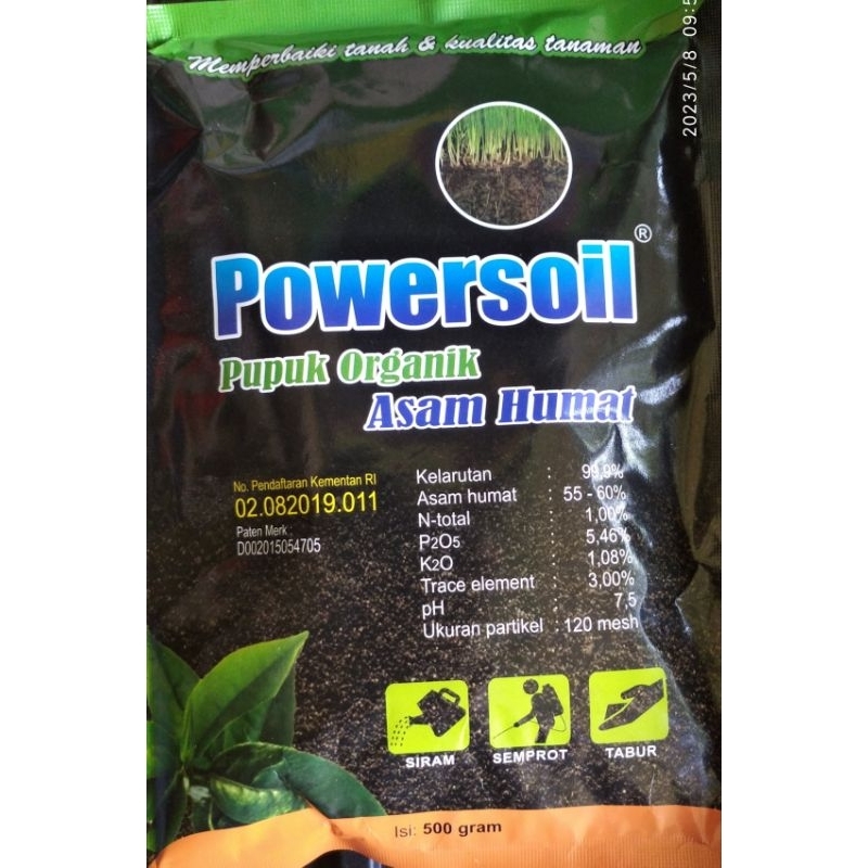 Jual PUPUK ORGANIK ASAM HUMAT POWERSOIL 500 GRAM | Shopee Indonesia