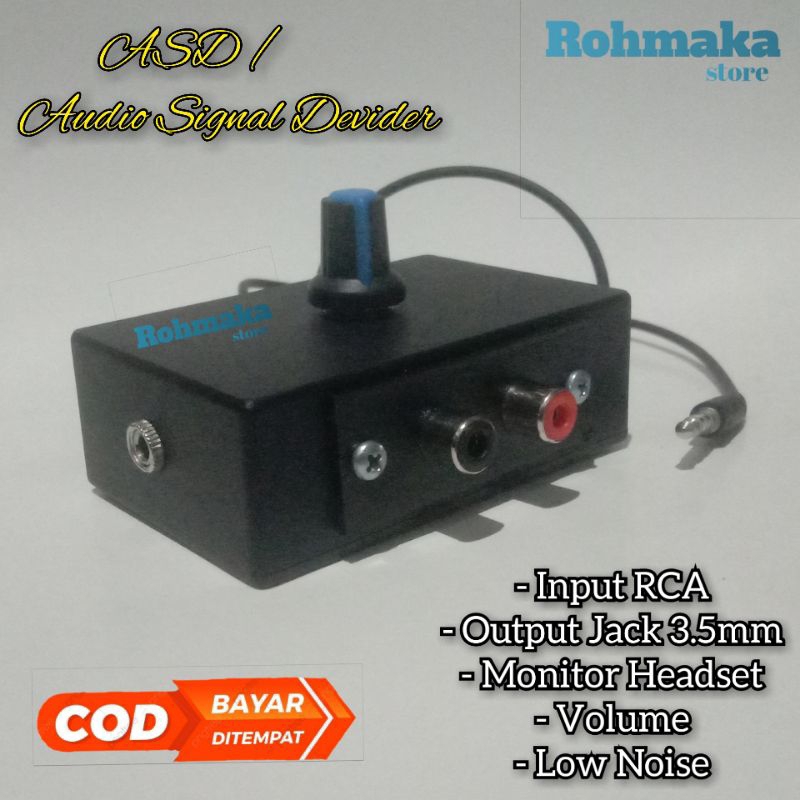 Jual ALAT REKAM MIXER KE HP INPUT RCA / ASD / AUDIO SIGNAL DEVIDER ...