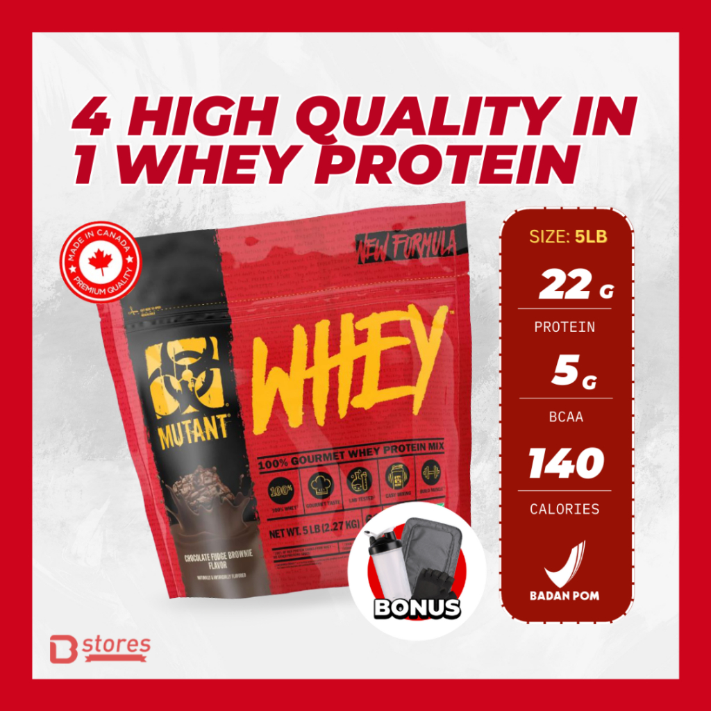 Jual Mutant Whey Protein 5lb Bstores | Shopee Indonesia