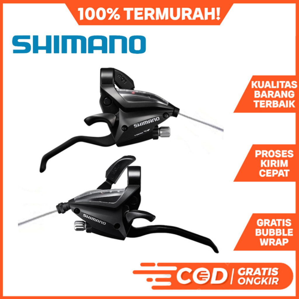 Jual Shifter Brake Set Sepeda Shimano ST-EF500 3 x 8 Speed Operan Gigi ...
