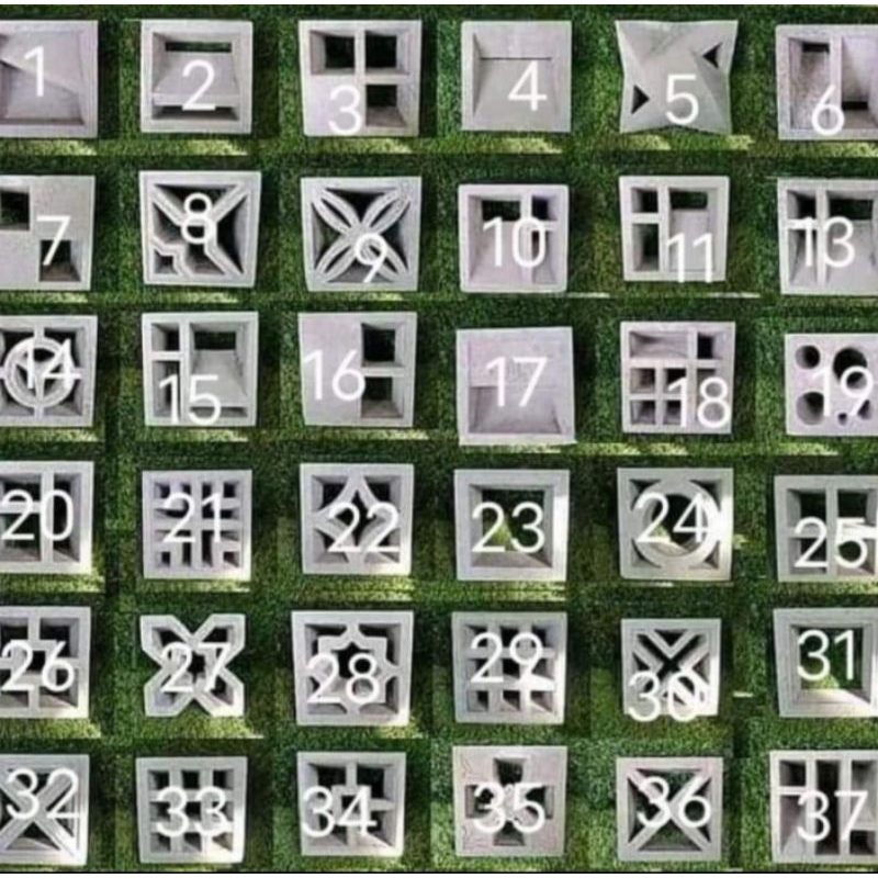 Jual Roster minimalis jual per50 biji Roster beton roster lubang angin ...