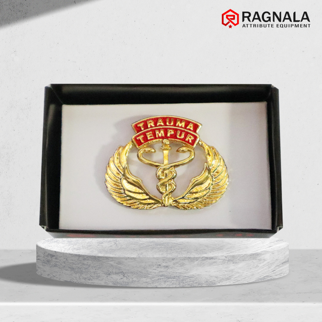 Jual Wing Brevet Trauma Tempur PDH / Pin Brivet Trauma Tempur Gold ...