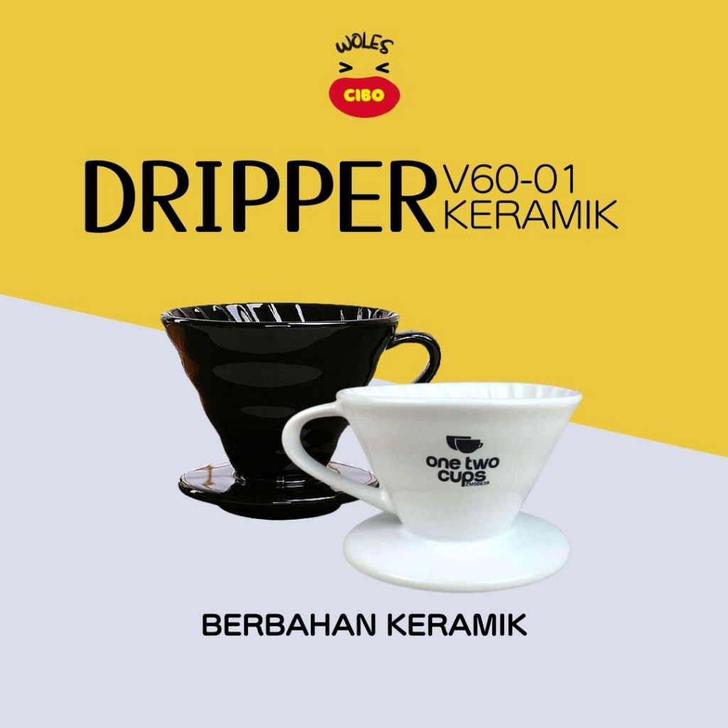 Jual Coffee Dripper Ceramic V60- 01 Dripper Kopi V60 Keramik | Shopee ...