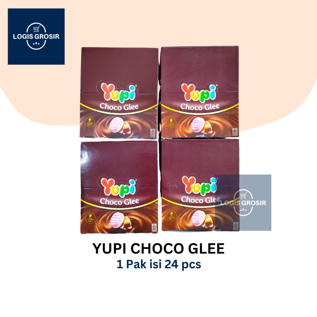 Jual Yupi Choco Glee 1 Pak Box Dus 24 Pcs Chocolate Coklat Permen Jelly ...