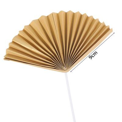 Jual TOPPER CAKE BENTUK KIPAS PAPER MERAH DAN GOLD /CAKE TOPPER KIPAS ...