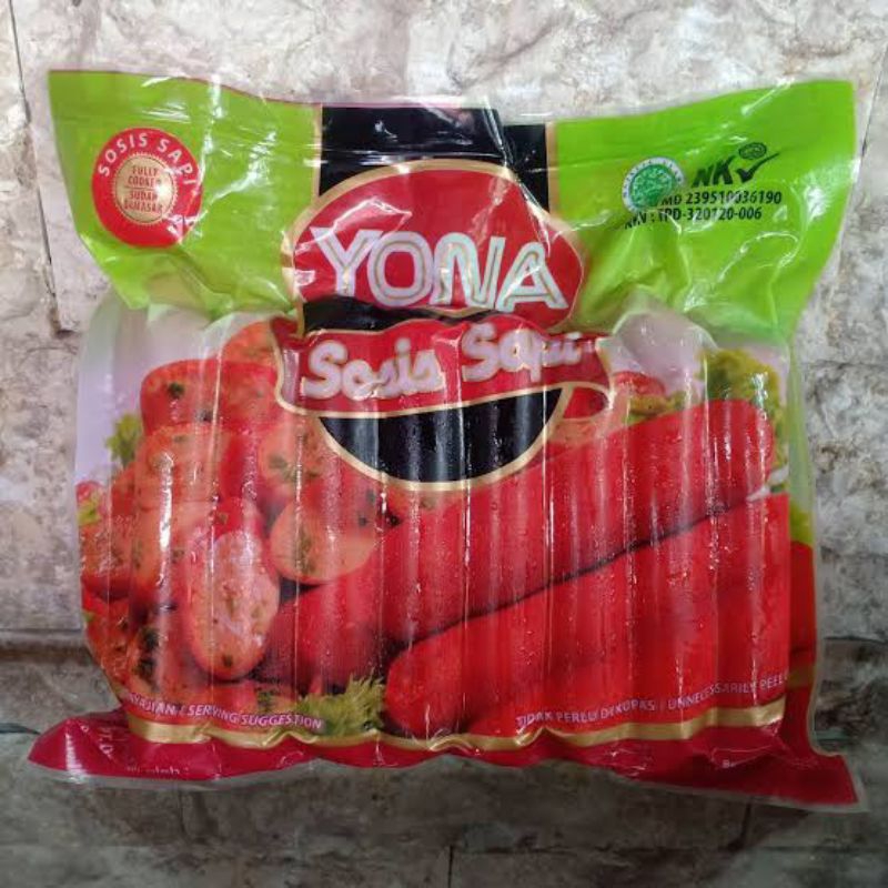 Jual Yona sosis sapi merah/yona sosis bakar/yona smoked beef/yona beef ...
