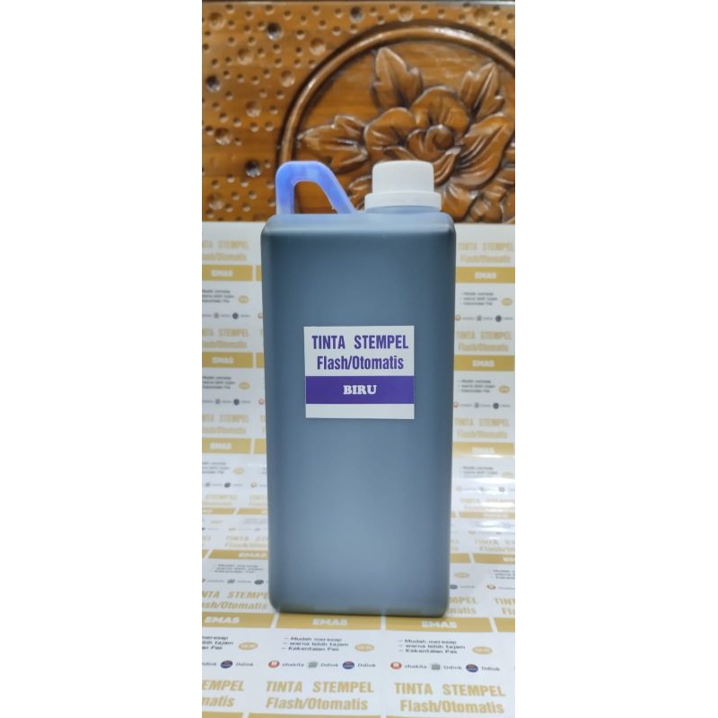 Jual TINTA STEMPEL FLASH/OTOMATIS BIRU 1LT | Shopee Indonesia