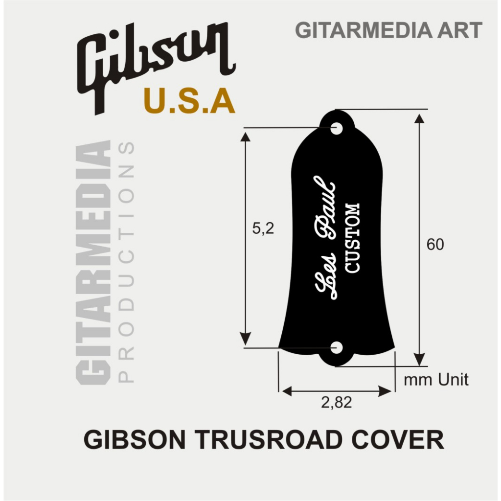 Jual TUTUP TRUSROD TRUS ROD COVER GIBSON LESPAUL SG TRADITIONAL CLASSIC ...