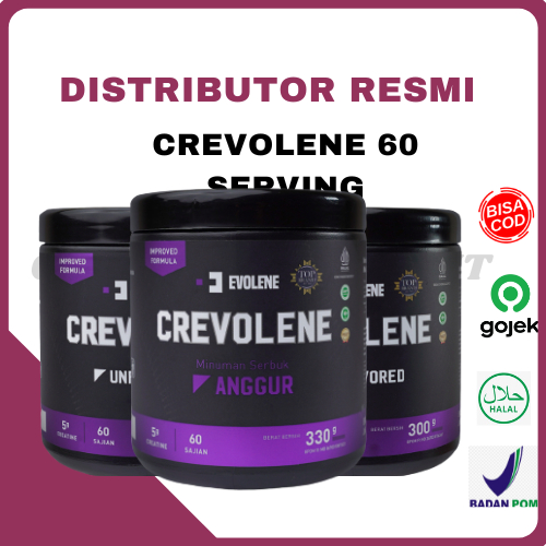 Jual CREVOLENE CREATINE EVOLENE Anggur Grape 330gr 330 gr gram BPOM ...