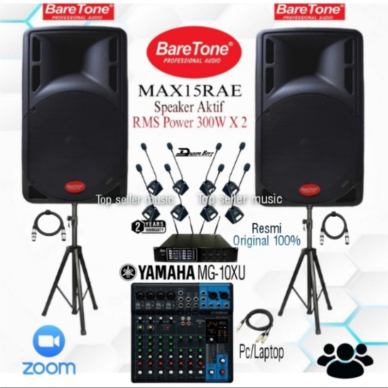 Jual PAKET SOUND SYSTEM MEETING/RAPAT 8 MIC CONFERENCE MIXER YAMAHA ...