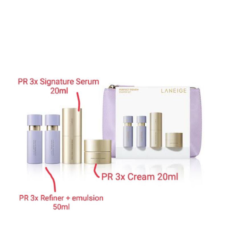 Jual Laneige Perfect Renew 3x Starter Set / trial kit / travel size ...