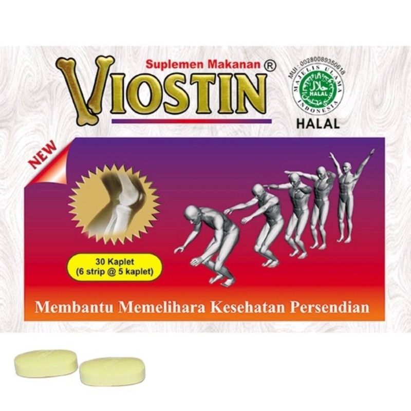 Jual Viostin suplemen sendi isi 30 kaplet 1 box - viostin halal ...