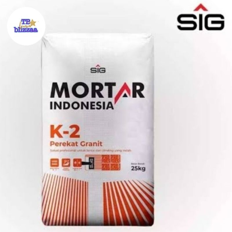 Jual Mortar Indonesia K2 Perekat Granit & Batu Alam 25kg MI K-2 Lem Granit [SIG Gresik] 25kg ...