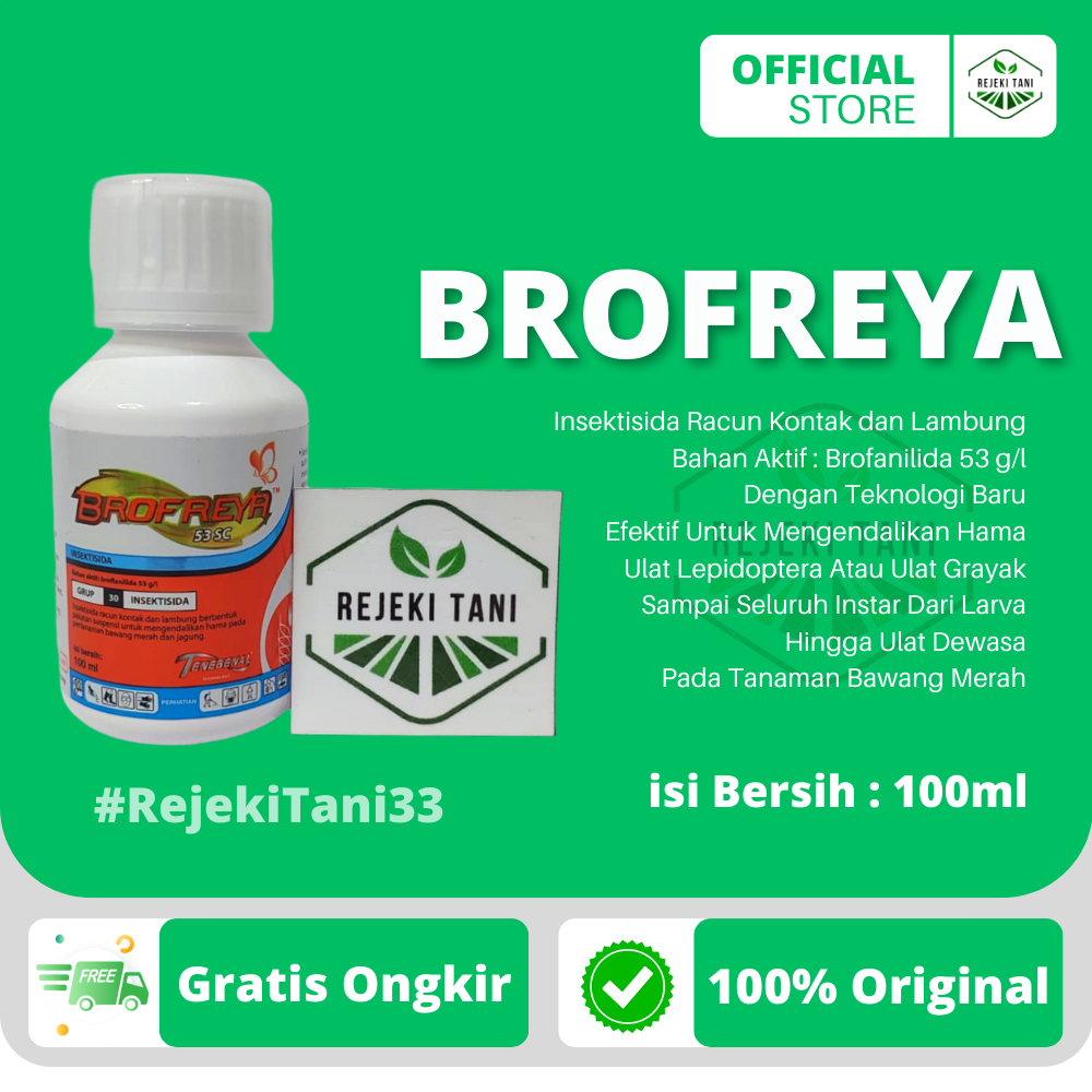 Jual Insektisida BROFREYA 53 SC 100ml Pengendali Hama Ulat Lepidoptera ...