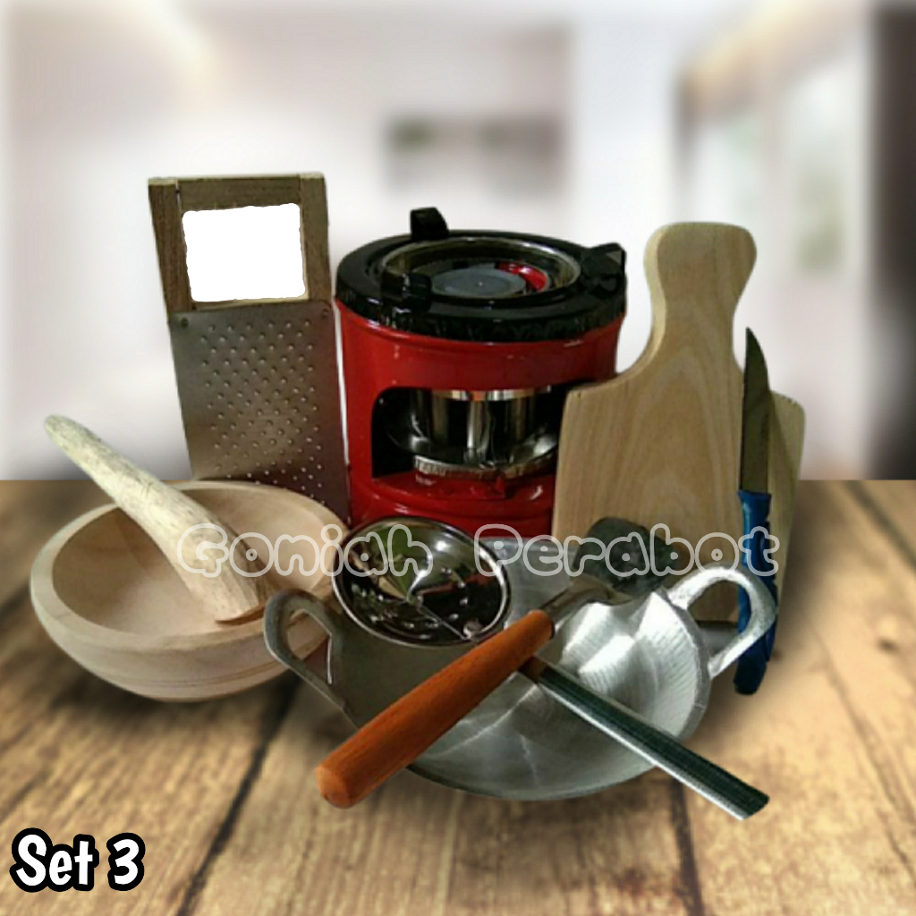 Jual Set Mainan Masak Masakan Anak / Paket Kompor Wajan Susuk Serok ...