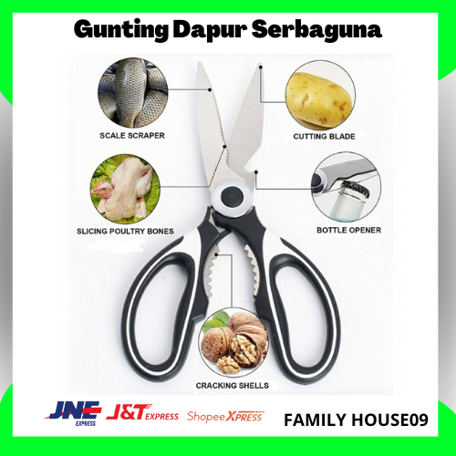 Jual Gunting Dapur Serbaguna Multifungsi Alat Tajam dan Kuat untuk ...
