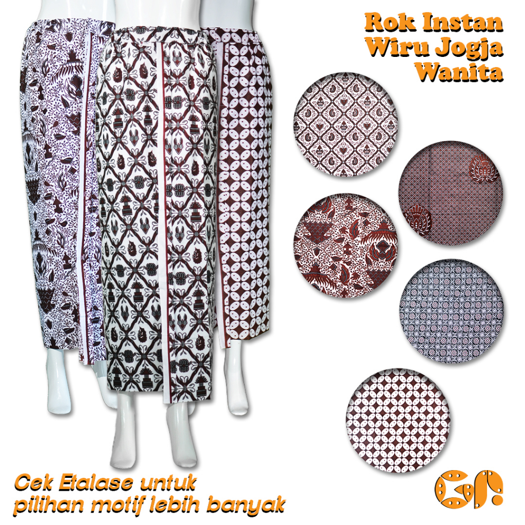 Jual Rok Jarik Wiru Jogja Wanita Dewasa Rok Instan Pakaian Adat Jawa Batik Motif Geometri ...