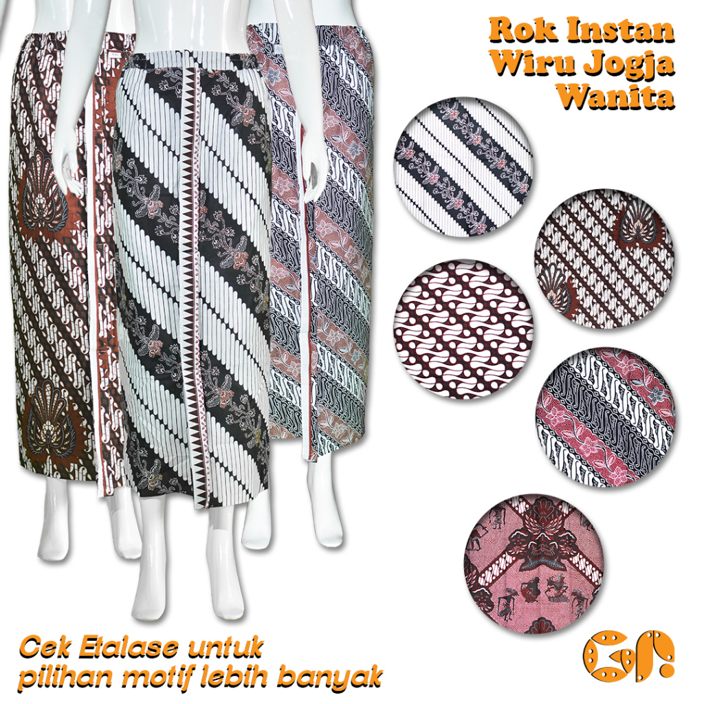 Jual Rok Jarik Wiru Jogja Wanita Dewasa Rok Instan Pakaian Adat Jawa Batik Motif Lereng | Shopee ...