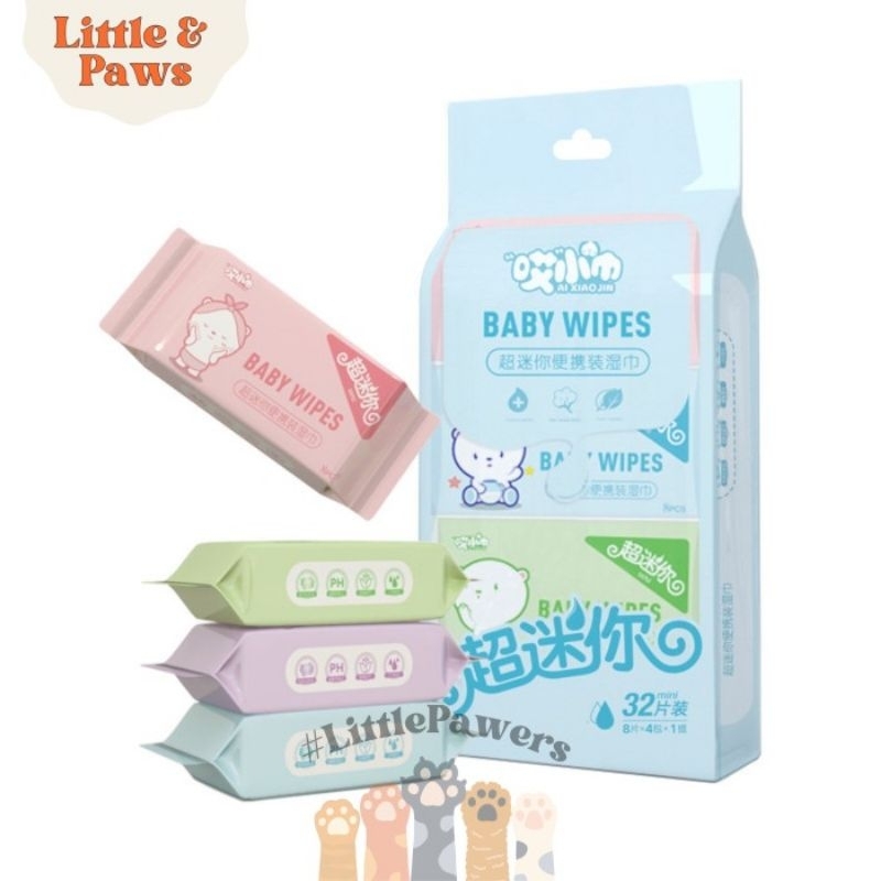 Jual Tissue Basah Mini Portable Small Pack Tisu Basah Bayi Kecil ...