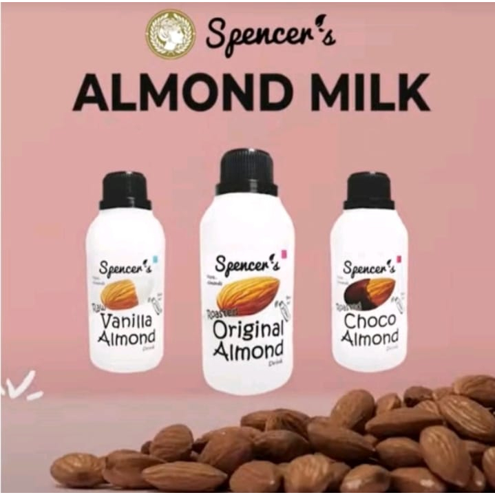 Jual spencer's almond milk (270) - original chocolate vanilla raw ...