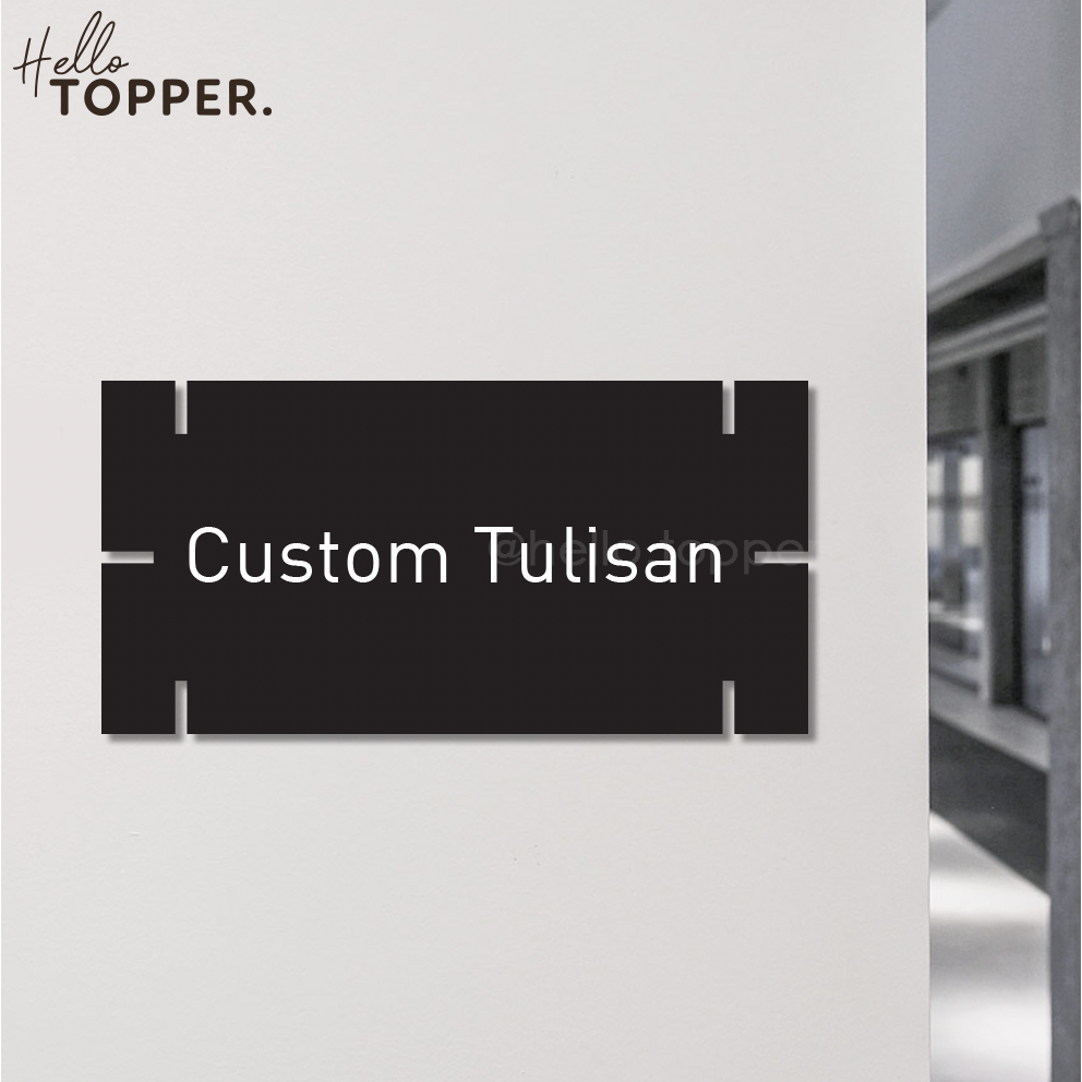 Jual Custom Tulisan Signage Acrylic Sign Board Akrilik Papan Label ...