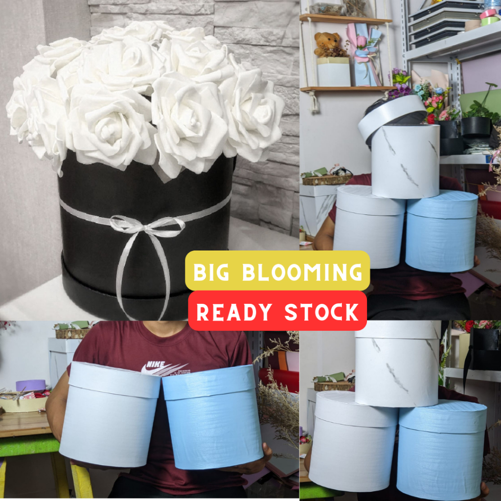 Jual Bloom Box Bulat Bunga Besar 20 x 25/ Vase Kotak Bunga Flower/ Box ...