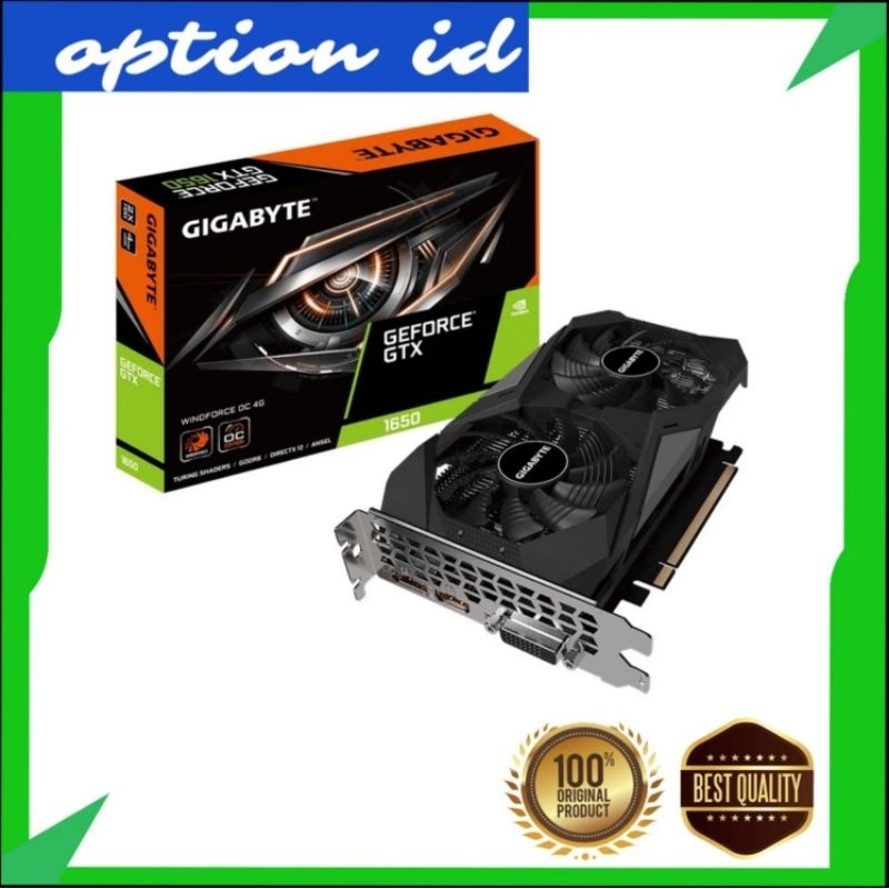 Jual VGA GIGABYTE GeForce GTX 1650 WINDFORCE OC 4G | GTX1650 4GB GDDR6 ...