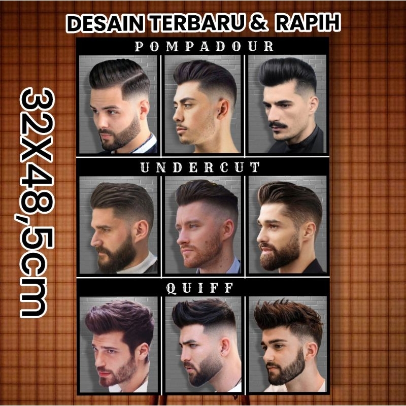 Jual DESAIN RAPIH Poster barbersop / poster pangkas rambut / model ...