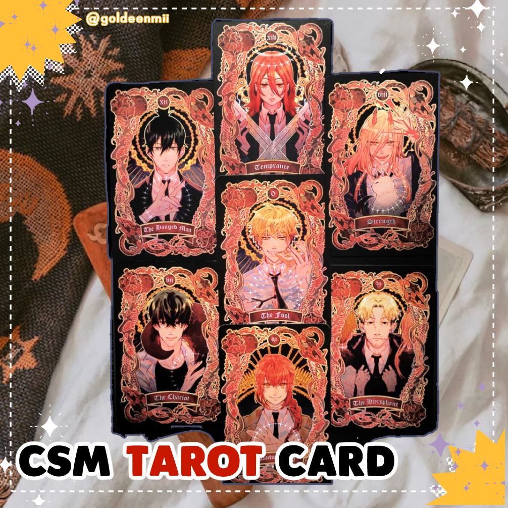 Jual [READY STOCK] CSM - Chainsaw Man Tarot Card Chainsaw Man Artprint ...